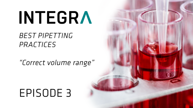 How to use a pipette: Correct volume range | INTEGRA
