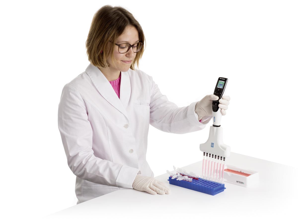 INTEGRA introduces new motorized tip spacing pipettes | INTEGRA